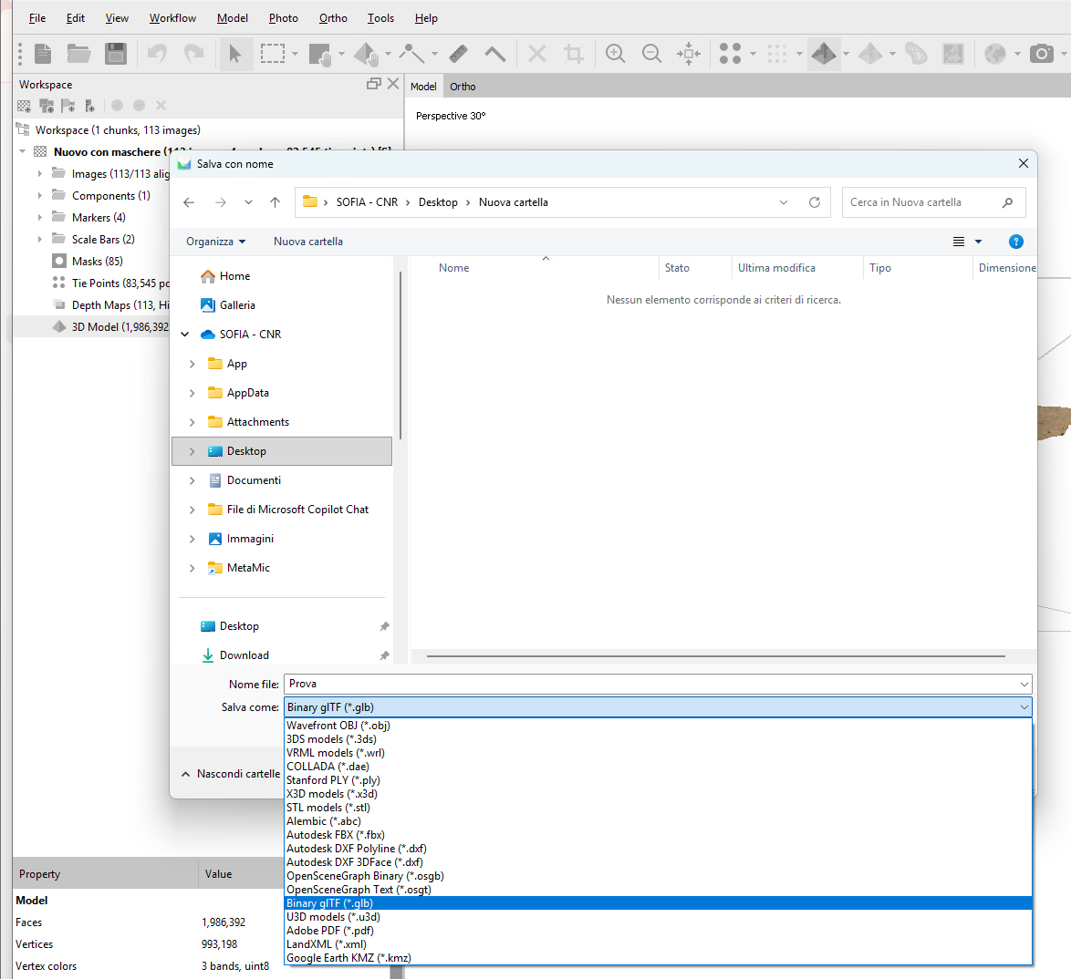 Exporting 3D models from Metashape - ATON